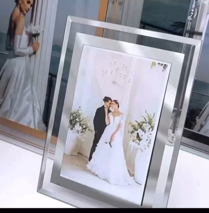 SG Stock Crystal Glass Wedding Photos Frame Picture Frame A4 ...