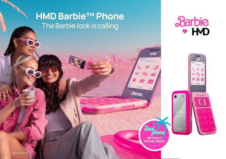 HMD Barbie Flip Phone 4G with Fancy Box HMD X Barbie | Lazada