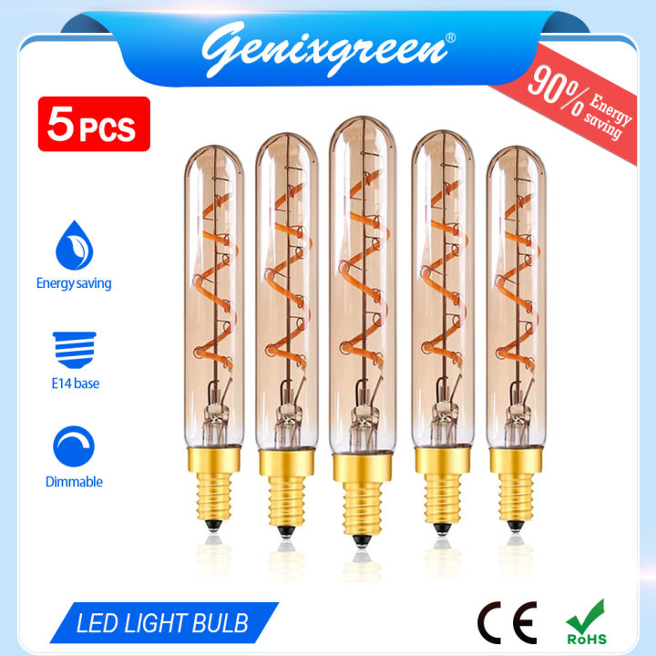 2PCS Edison Spiral Filament Led Light Bulb 220V E27 E14 Vintage ...