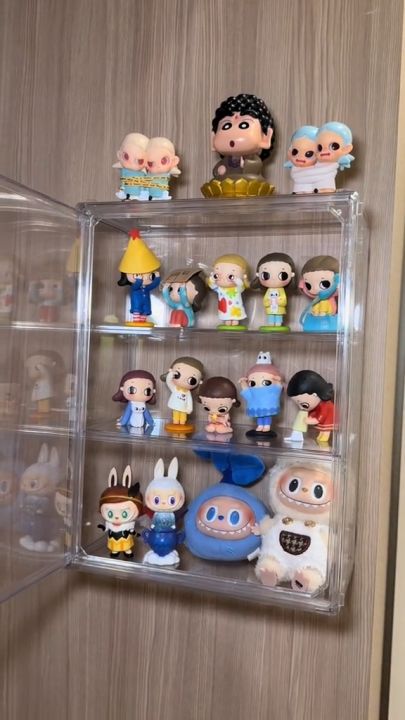 ส่งไว กล่องใส ตู้โมเดล ตุ๊กตา popmart Baby three kimmon labubu ของสะสม ...