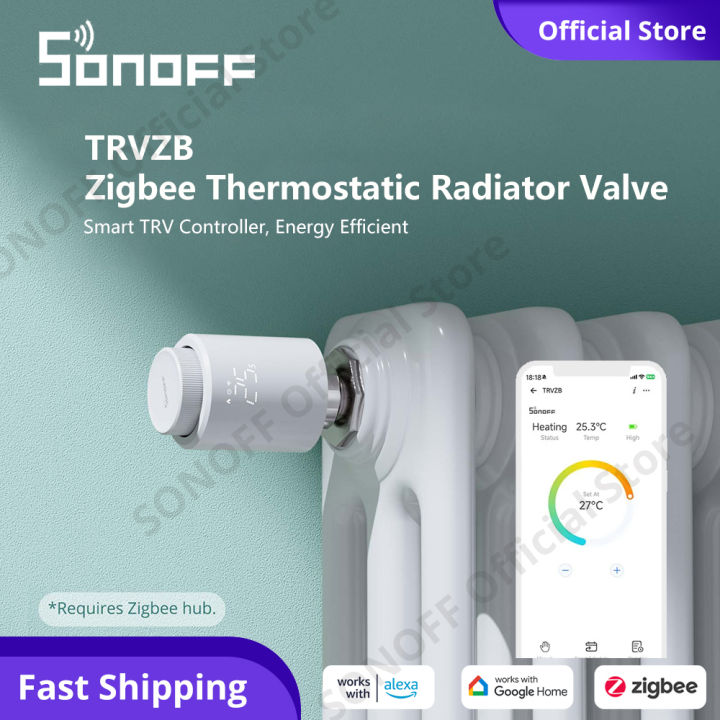 SONOFF TRVZB Zigbee Radiator Valve Smart TRV Controller Energy ...