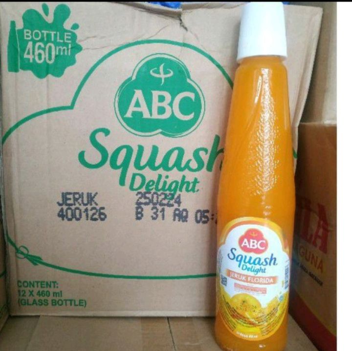 1 dus isi 12 botol sirup ABC Squash delight orson jeruk | Lazada Indonesia