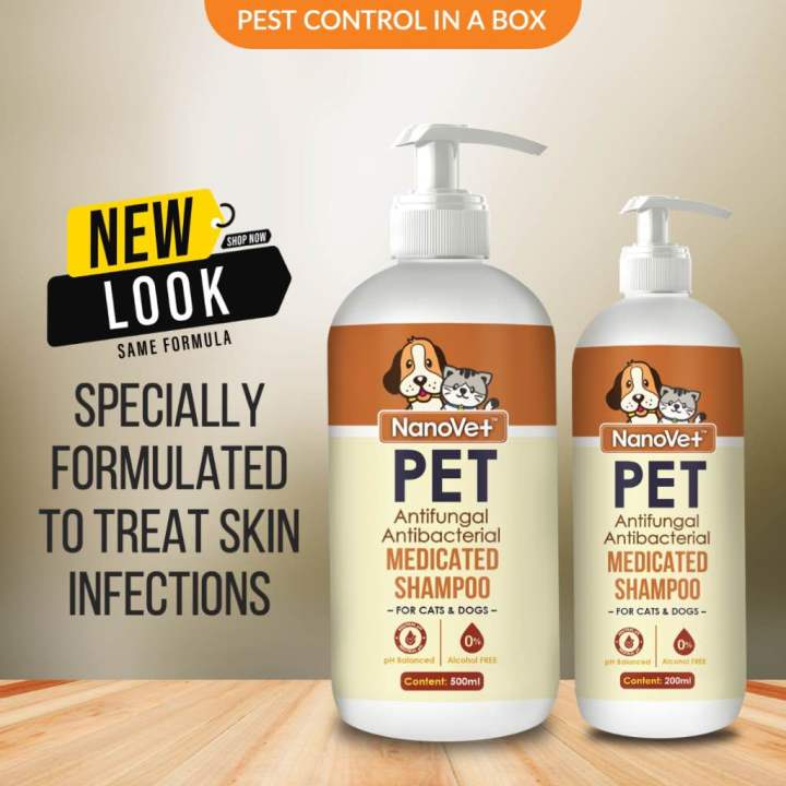 Pet medicated antifungal shampoo for Cat and Dog (200ML) | Lazada