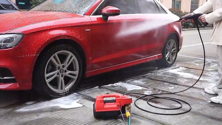 REAIM Portable High Pressure Washer Car Wash Gun Motorcycle Power ...