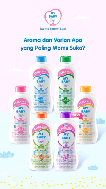 My Baby Powder 100gr+25gr - Bedak Bayi All Varian | Lazada Indonesia