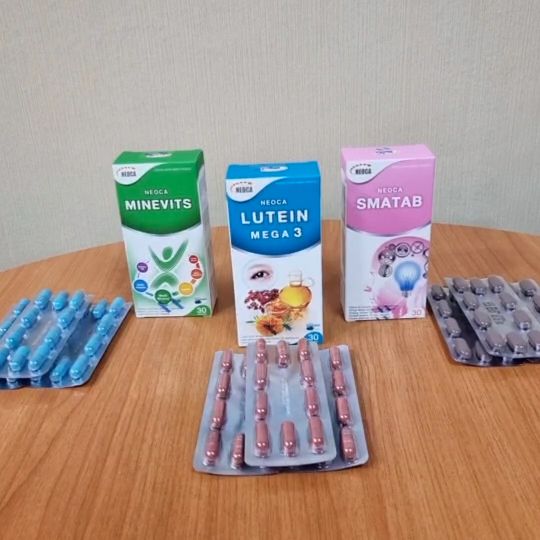 เซ็ตชาวออฟฟิศ บำรุงร่างกาย-สมอง-สายตา NEOCA Minevits & Lutein Mega 3 ...