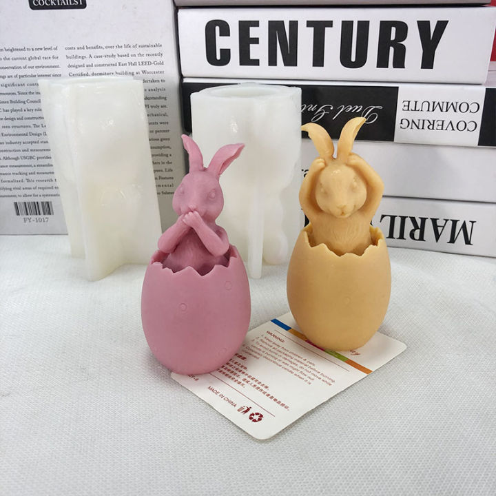 Trending Cartoon Cover Ears Rabbit Edible Silicon Mold Car Aromatherapy ...