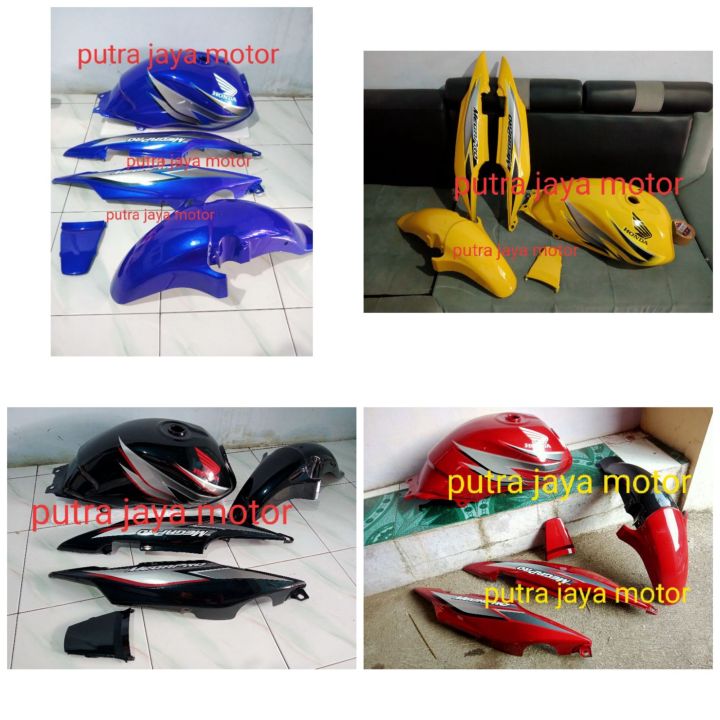 cover body set Honda Megapro Primus Megapro new tahun 2008 warna kuning ...
