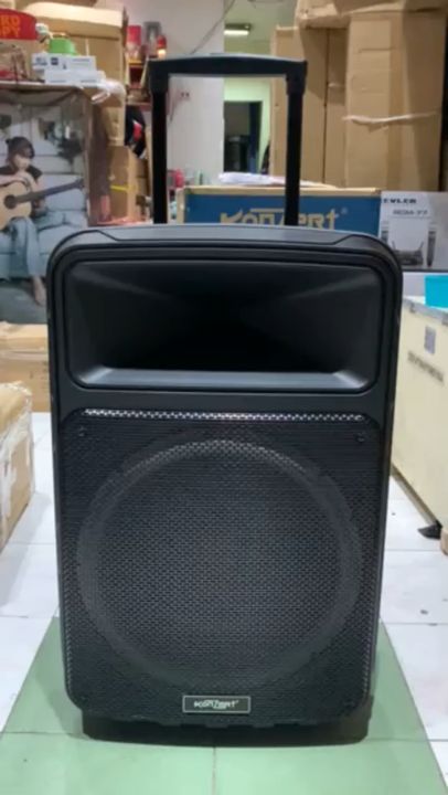 Konzert PA-15MK2 15 inch 500W Powered Portable Trolley Speaker With 2 ...