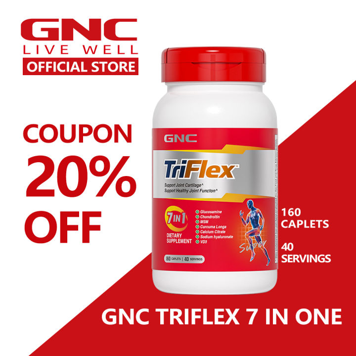 GNC TriFlex Support Joint Cartilage Support Healthy Joint Function 7 In 1 Glucosamine ...
