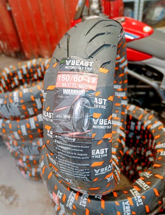 150/60-17 or 160/60-17 Tubeless Beast Flash tire | Lazada PH
