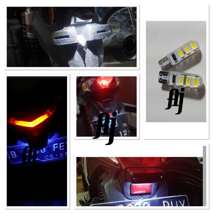 Lampu Plat Nomer LED Vario 125 Vario 150 Nmax LED Crystal Putih 1 ...
