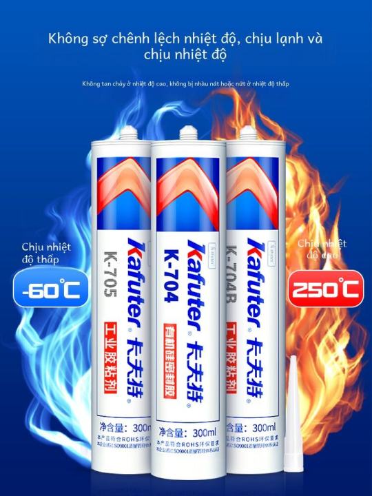 Kraft 704 Silicone Rubber High Temperature Resistant Sealing Glue ...