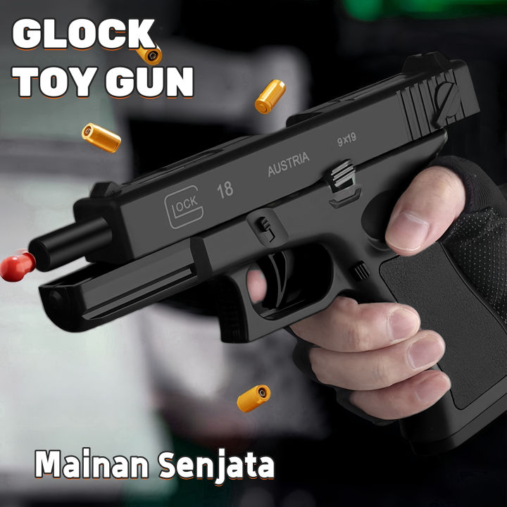 Semi-Automatic Gun Glock Model Toy Soft Bullet Simulated Shooting Toy ...