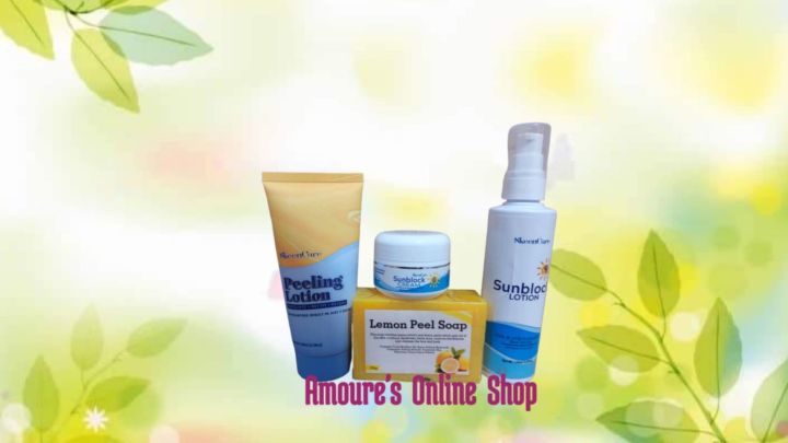 Sunblock Lotion Spf70120ml/Peeling Lotion 100ml/ Lemon Peel Soap 135 ...
