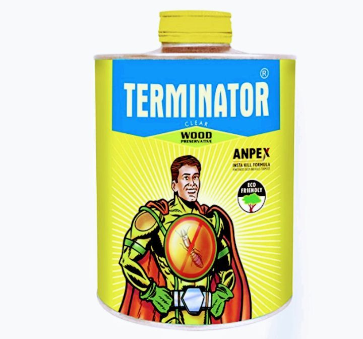 TERMINATOR WOOD PRESERVATIVE 1 LITER ANTI-ANAY KILLS TERMITES INSECTS ...