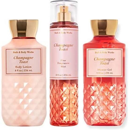 Original Bath And Body Works Champagne toast set fragrance mist lotion ...