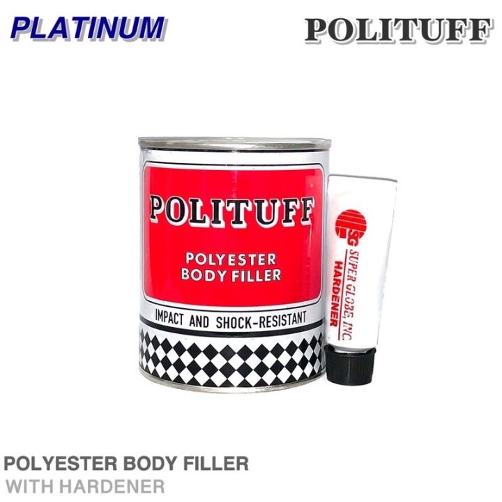 1Ltr | Polyester Body Filler with Hardener | Masilya Super Globe ...