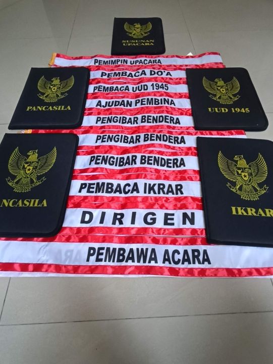 map upacara bendera satu set 5 buah map + 10 selendang upacara | Lazada ...
