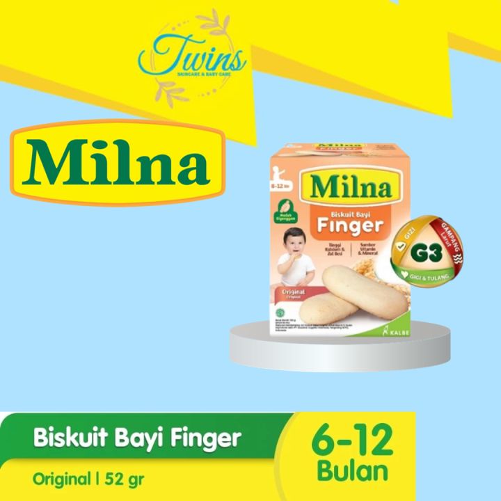 MILNA BISKUIT BAYI FINGER ORIGINAL (52g) | Lazada Indonesia