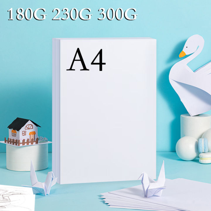 A4 180 230 300G 20/50PCS White Cardboard Paper DIY Handmade Card Thick ...