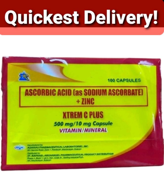 Xtrem C Plus. Ascorbic Acid (as sodium ascorbate)+Zinc. Vitamin C. 100 ...