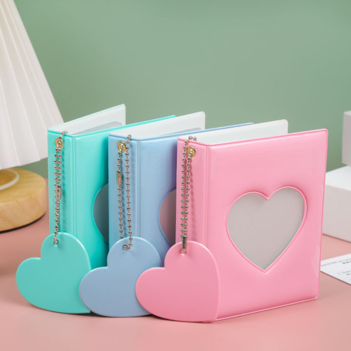 1piece 3 Inch Photocard Holder Heart Love Hollow Photo Album 32 Pockets ...