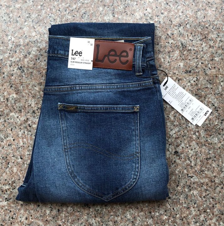 จัดโปร Lee 747 Zed ยีนส์ชาย แต่งขาดเท่ๆ ผ้าหนา นุ่ม ยืด ของแท้จากช็อป ...