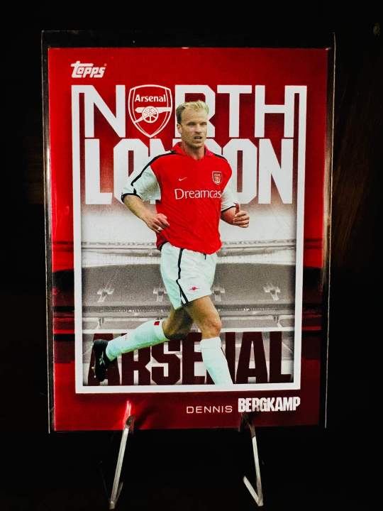 การ์ดนักฟุตบอล อาร์เซน่อล Bergkamp#33 North London TOPPS ARSENAL TEAM ...