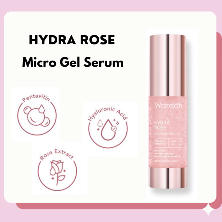 Wardah Hydra Rose Micro Gel Serum 30 ml | Lazada Indonesia