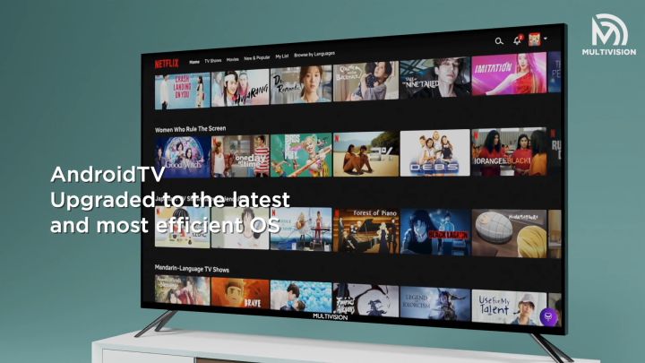 Multivision 32" Android 11.0 Smart LED TV, Netflix, Smart HDR, Dolby Audio, Voice Control with ...