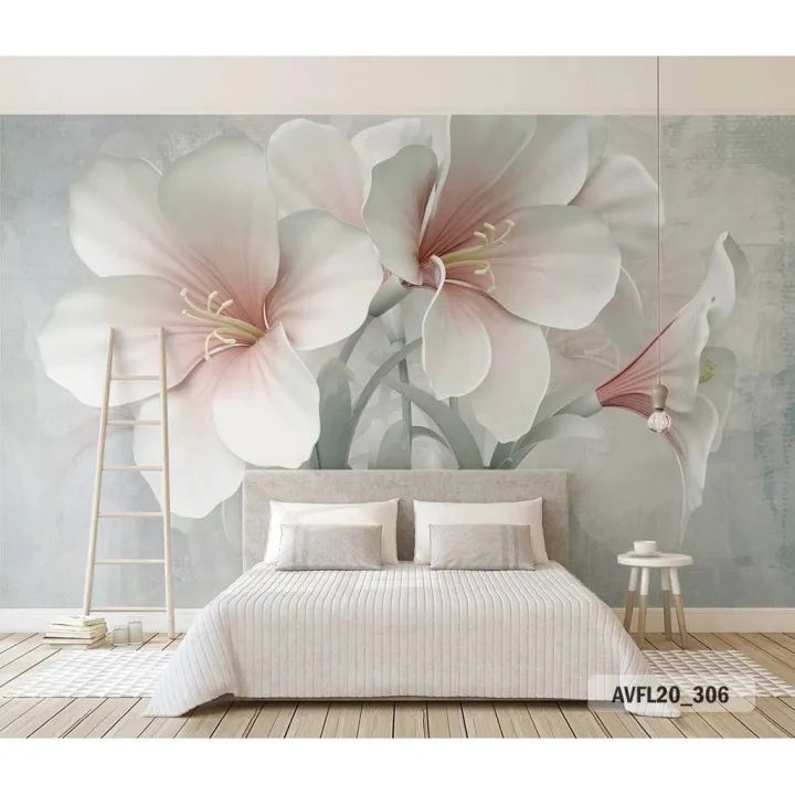 PROMO wallpaper langsung tempel motif bunga series 1 Wallpaper stiker ...