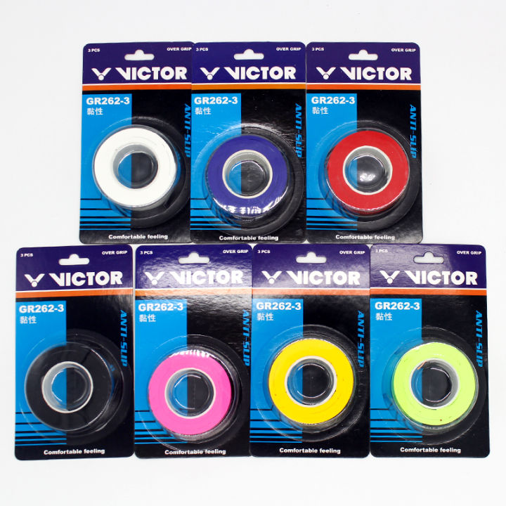 ของแท้ victor/victor ยางมือ/สายดูดเหงื่อ GR262-3/233-3เจ็ดสีให้เลือก ...