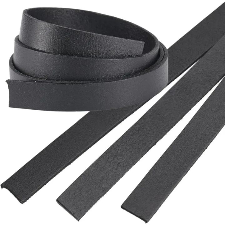3 Roll 15mm Wide Flat Leather Cord Genuine Leather Strip 2mm Thick ...