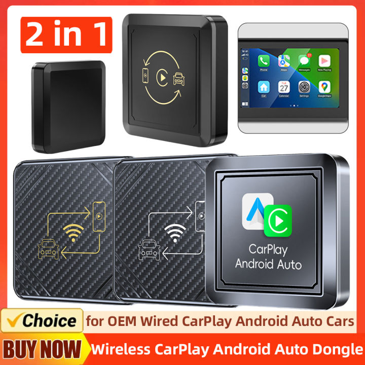 Wireless CarPlay Android Auto Dongle Wireless Android Auto Box Plug ...