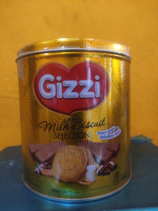 BISKUIT KALENG SELECTION / MILK BISCUIT SELECTION / 240 GRAM / GIZZI ...
