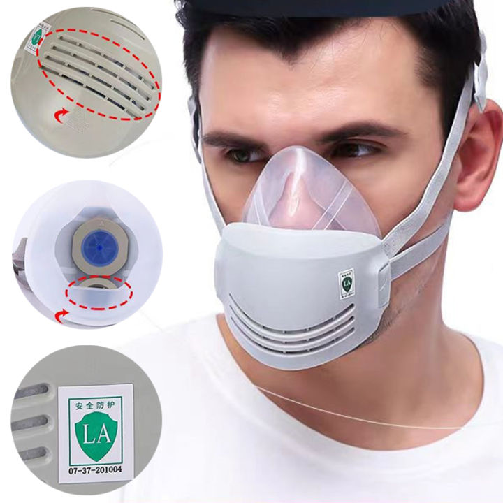 PIAOYU Silicone Dust Mask Industrial Dust and Powder Prevention Spray ...