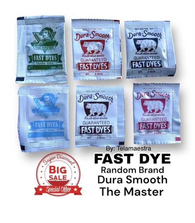 5sachet | Dura Dye Dura Smooth Fast Dyes | The Master | jobus | Lazada PH