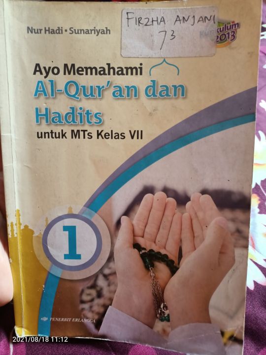 buku ayo memahami Al-Qur'an dan hadits untuk Mts kelas VII | Lazada Indonesia