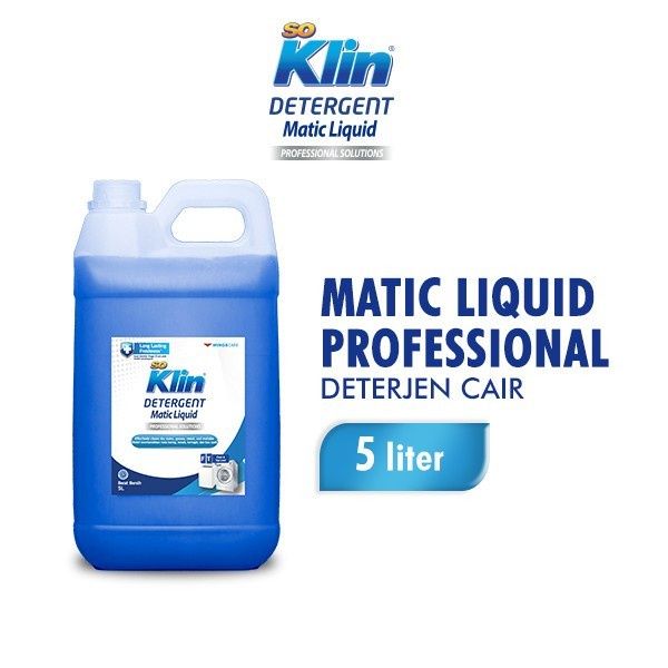 So Klin Detergent Matic Liquid Professional Solutions 5 liter | Lazada ...