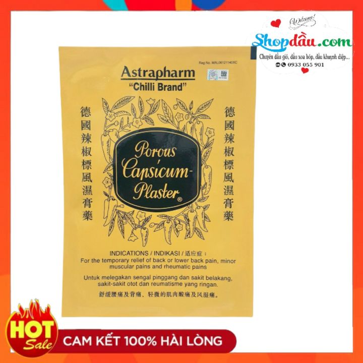 [HCM]Miếng Dán Nóng Giảm Đau AstraPharm Chilli Brand | Lazada.vn