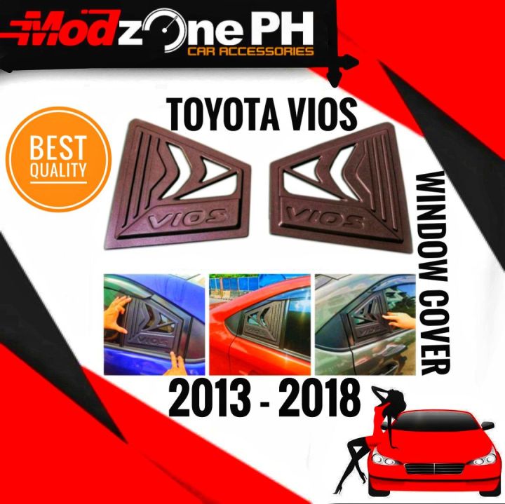 TOYOTA VIOS WINDOW COVER 2013-2018 GEN3 Matte black | Lazada PH