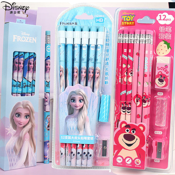 Disney Frozen Pencil Princess Girl Cartoon Cute Children Primary School ...