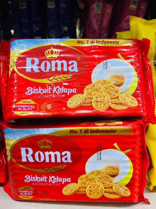 300g ROMA BISCUIT COCONUT / BISKUT KELAPA NO 1 DI INDONESIA ( HALAL ...