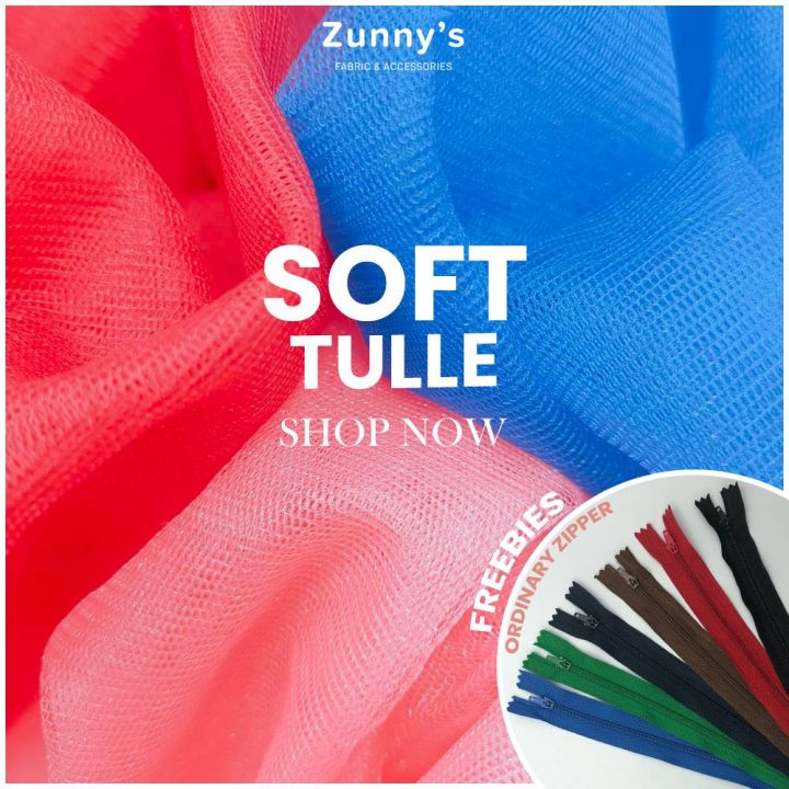 Soft Tulle Fabric 60" width per yard (TELA ONLY) SET A | Lazada PH