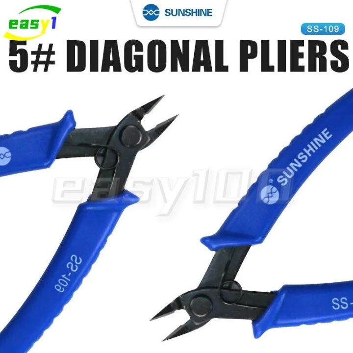 SUNSHINE SS-109 Mini Diagonal Plier Wire Cut Line Stripping Multitool ...
