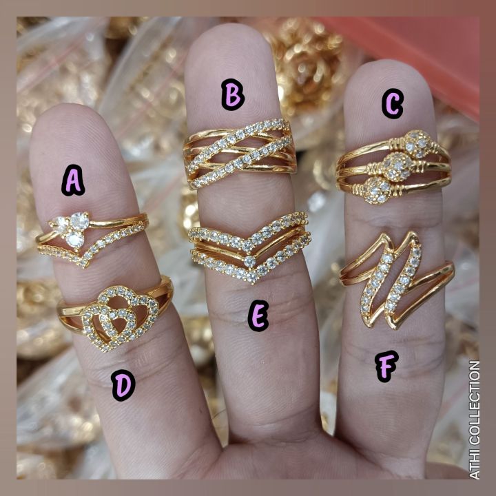 Cincin Model Terbaru Berbagai Macam Motif Warna Emas | Lazada Indonesia