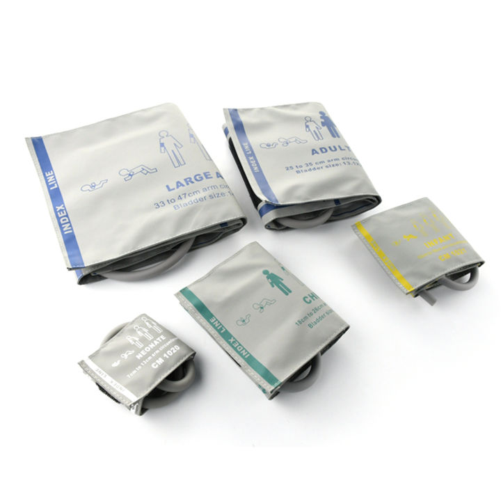 6 Size of Blood Pressure Cuff Nibp Cuffs Gray Imitation Leather Cuff ...