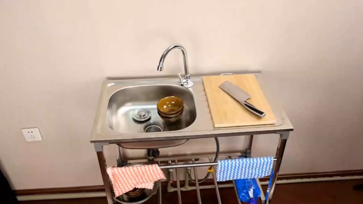 24-hour shipping 78*45*41cm 304 stainless steel kitchen sink Household ...