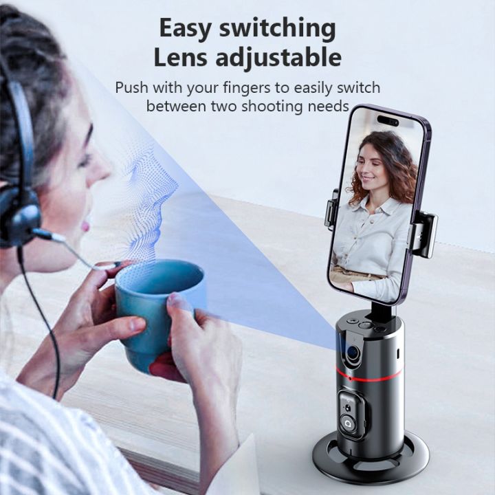 New Mobile Phone Follow Camera Pan Tilt Desktop Live Panoramic Follow ...